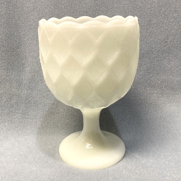 Stemware and Such | Accents | White Milk Glass Compote Or Goblet With A ...